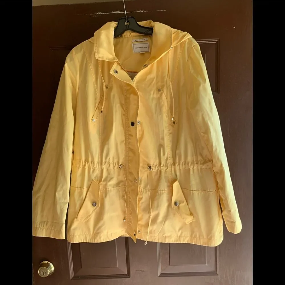 Charter Club | Jackets & Coats | Charter Club Bright Yellow Water ...